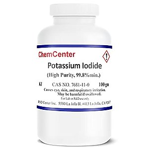 Potassium Iodide, High Purity Crystals/Granules,100 Grams (3.5 oz.)