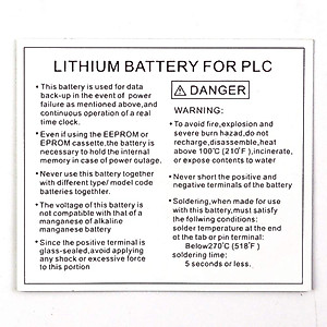ILAVSUN PM-20BL ER3 for F940 PLC Touch Screen Backup Battery with Plug Replacement Lithium Battery 3.6V 1100MAH (4pack)