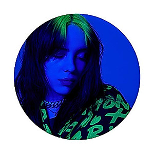Official Billie EIlish Downward Glance Photo PopSockets PopGrip: Swappable Grip for Phones & Tablets