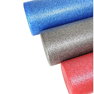 NC Foam Roller EPP Exercise Foam Roller High-Density Round Foam Roller Extra Firm High Density Foam Roller for Exercise, Massage, Muscle Recovery 12", 18", 24", 36" (Black, 12")