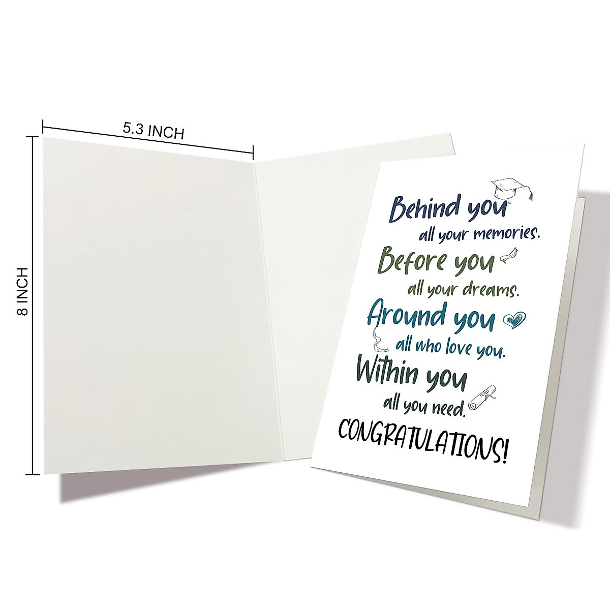Nchigedy Cute Graduation Card for Her Him, High School or College Graduation Card, Medical Student or Nursing School Grad Gift