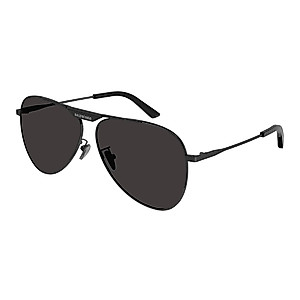 Balenciaga Tag 2.0 Aviators, Grey-Grey-Grey, One Size
