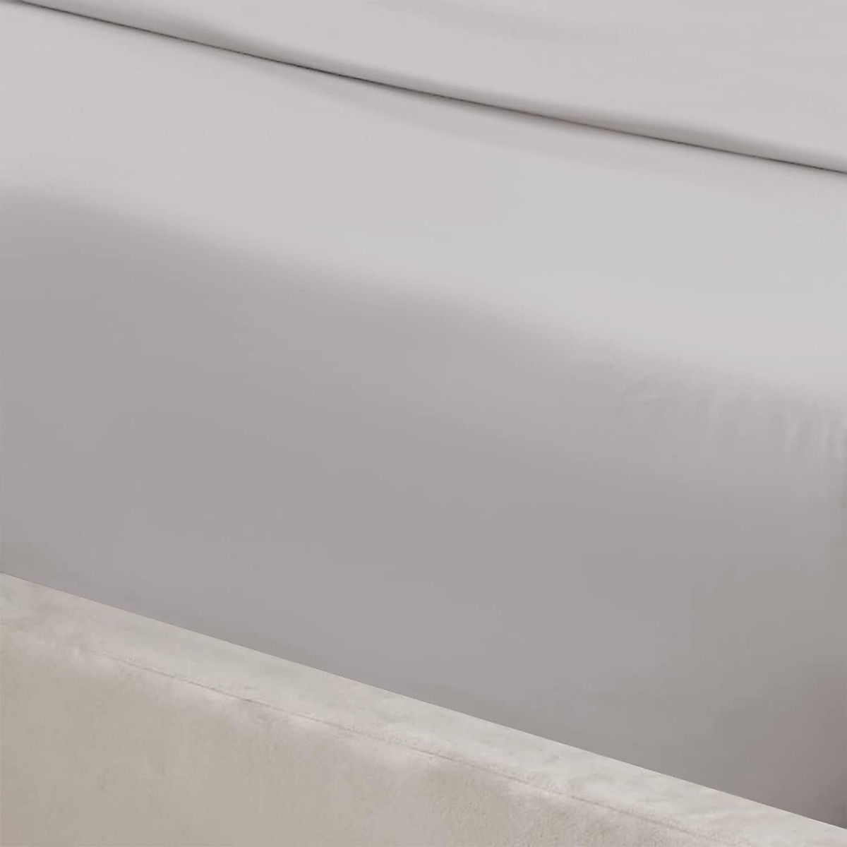 IR Imperial Rooms Fitted Sheet Full - 16 Inch Deep Pocket Fitted Bed Sheets Premium 1800 Soft Microfiber Shrink and Fade Resistant All Around Elastic Full Size Fitted Bottom Sheet Only (Grey)