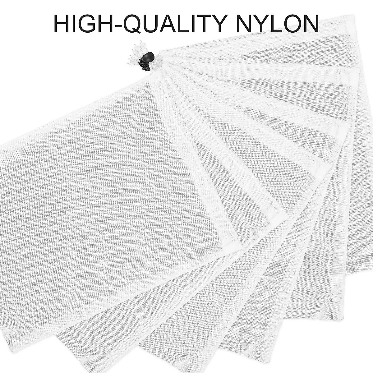 LUTER 12 x 9 Inch Pool Vacuum Mesh Bag, 6pcs Fine Mesh Replacement Bag Pool Cleaner Leaf Bag Pool Cleaner Mesh Net for Pool Vacuum Aquariums Ponds