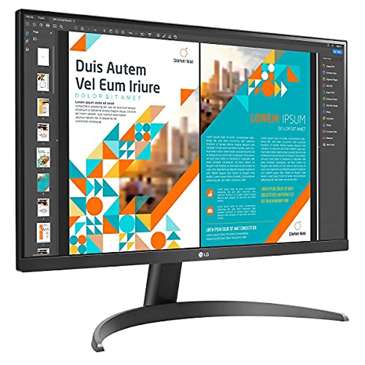 LG 24QP500-B 24” QHD (2560 x 1440) IPS Display QHD IPS Monitor with HDR 10 sRGB 99% Color Gamut and FreeSync with 3-Side Virtually Borderless Design, Black (Renewed)