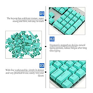 SOLUSTRE Caps Pc 5 Sets Mechanical Keyboard Keycaps Replacement Key Caps Computer Key Caps Keyboard Keycap Decorative Keyboard Key Keyboard