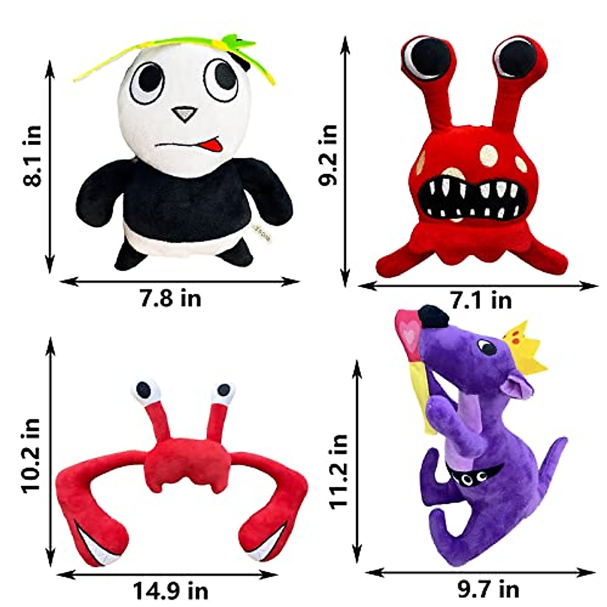 Ban Ban Plush Toy Garten of Banban Plush Cute Cartoon Toys Ban Ban Plush Toys for Fans Good Gift for Kids Boys and Girls (Purple-1)