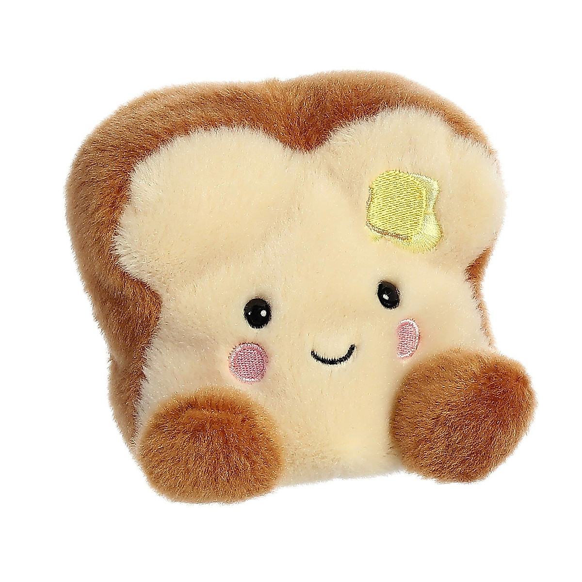 Aurora® Adorable Palm Pals™ Buttery Toast™ Stuffed Animal - Pocket-Sized Play - Collectable Fun - Brown 5 Inches