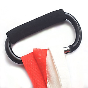 Yutoner Stroller Hook by Baby, Carabiner Stroller Hook Organizer for Hanging Purses, Diaper Bag, Shopping Bags. Clip Fits Single/Twin Travel Systems, Car Seats and Joggers (Black)