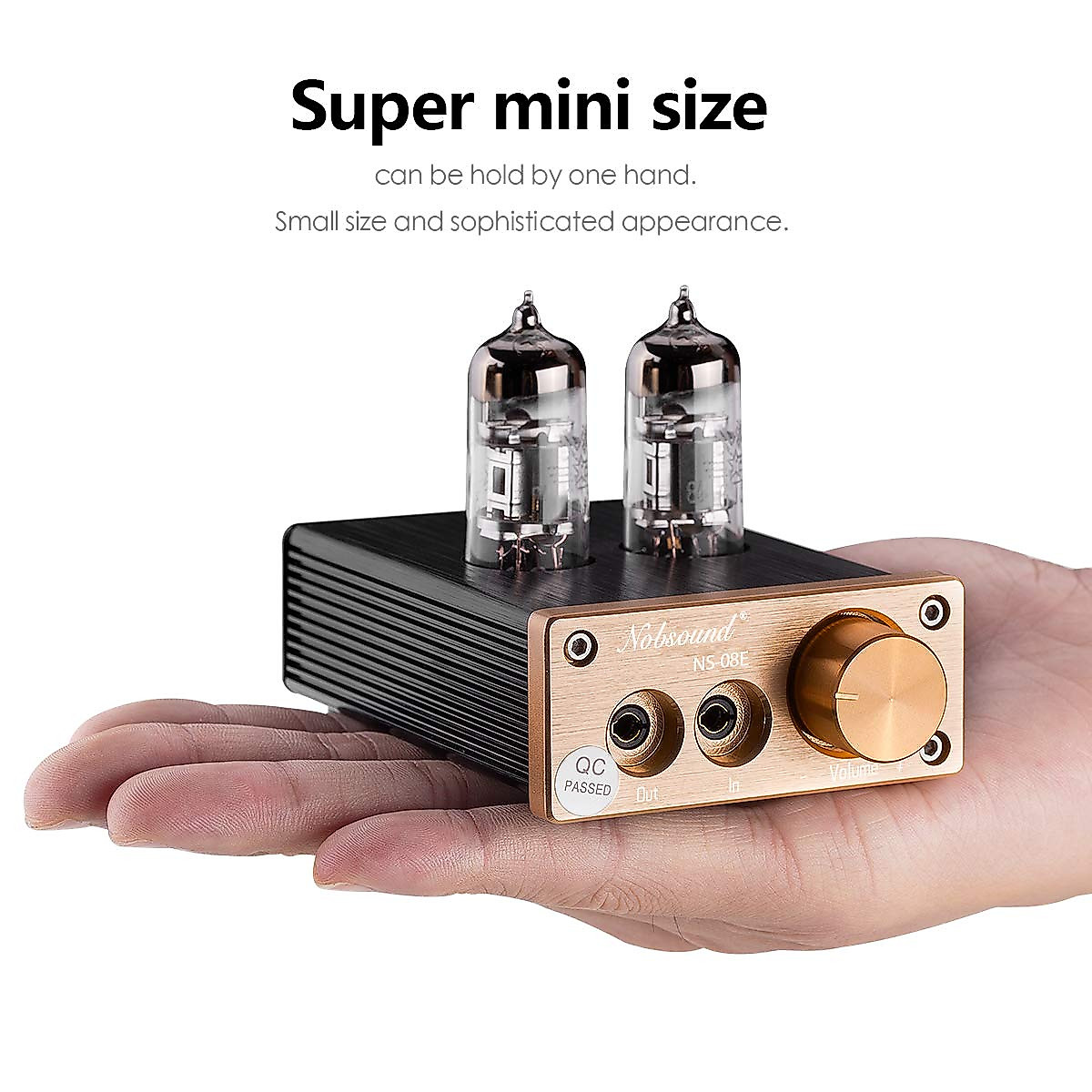 Nobsound NS-08E Vacuum Tube Headphone Amplifier Hi-Fi Valve Headphone Amp Stereo Audio Preamplifier