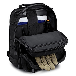 G4Free Tactical Sling Bag Backpack Military Rover Shoulder Sling Pack Molle EDC Small Crossbody Chest Pack