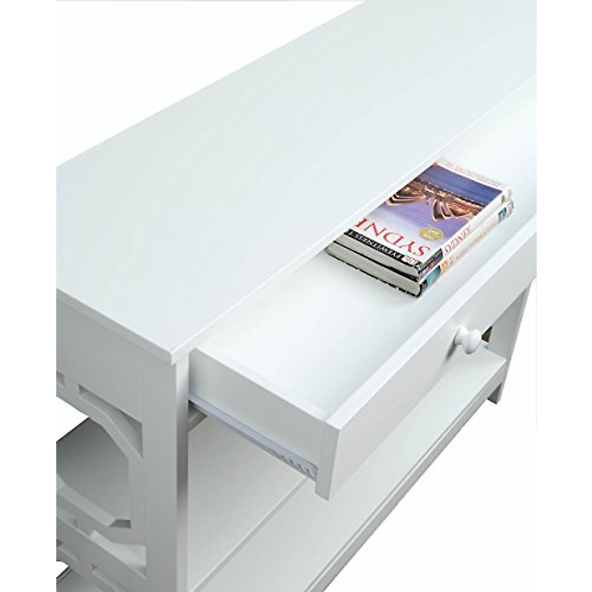 Convenience Concepts Omega 1 Drawer Console Table, White