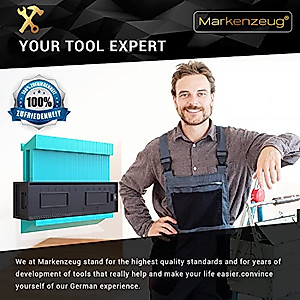 Markenzeug® Original Premium Contour Gauge – Improved Concept 2021 – Large Contour Measuring Machine and Marking Aid Tool– Duplicator Contour Knife, Profile Gauge Knife 130 mm for Laminate, Tiles & co
