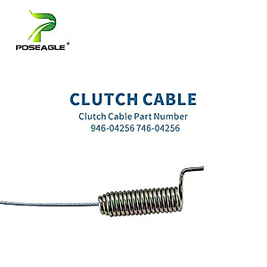 POSEAGLE 946-04256 Clutch Cable Compatible with MTD 946-04256, Craftsman 946-04256, 946 04256, MTD 746-04256, Craftsman 746-04256, 746 04256