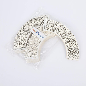 LotFancy Lace Cupcake Wrappers, 200Pcs White Cupcake Wraps, Artistic Laser Cut Cupcake Sleeves for Wedding, Baby Shower, Birthday, Party Decoration, Filigree Vine Design, Standard Size