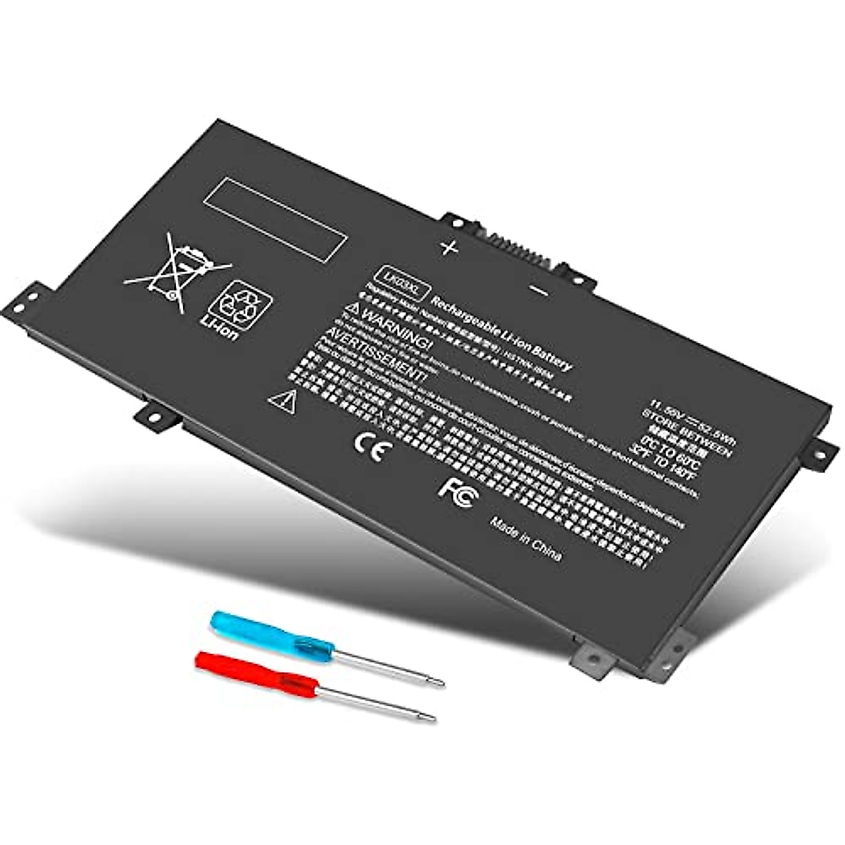 DMKAOLLK LK03XL L09281-855 Battery for HP Envy X360 Convertible 15m-cn0xxx 15-cn0xxx 15m-cp0xxx 15-cr0xxx 15-bp0xx 15-bq2xx 17-ae1xx 15m-cn0012dx 15m-cn0012dx 17m-bw0013dx LK03052XL 916814-855