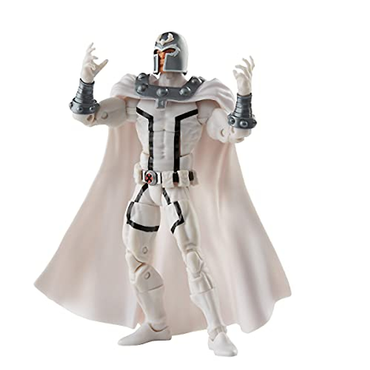 Marvel Hasbro Legends Series X-Men 6-inch Collectible Magneto Action Figure Toy, Premium Design and 2 Accessories, Ages 4 and Up, White