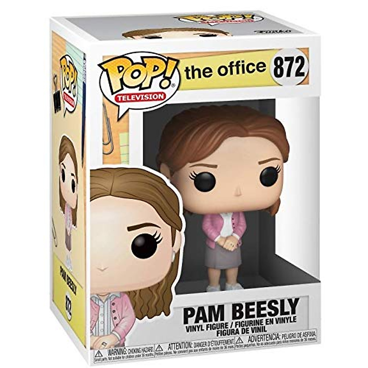 POP The Office - Pam Beesly Funko Pop! Vinyl Figure (Bundled with Compatible Pop Box Protector Case), Multicolored, 3.75 inches