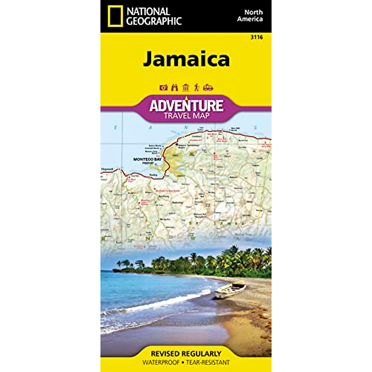 Jamaica Map (National Geographic Adventure Map, 3116)