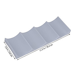 Yardwe European Style Wine Rack Plastic Wine Bottle Display Stacking Mat Can Easy Stacker Kitchen Cabinet Fridge Storage Rack (Dark Grey)