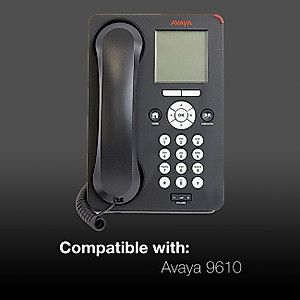 Headset Cable Compatible with Plantronics QD for Select Avaya Phones - J139, J169, J179, 1608,1616, 9610, 9620, 9620L, 9620C, 9630, 9630G, 9640, 9640G, 9650, 9670 (Basic Cable) | Adapter Cable HIS-1