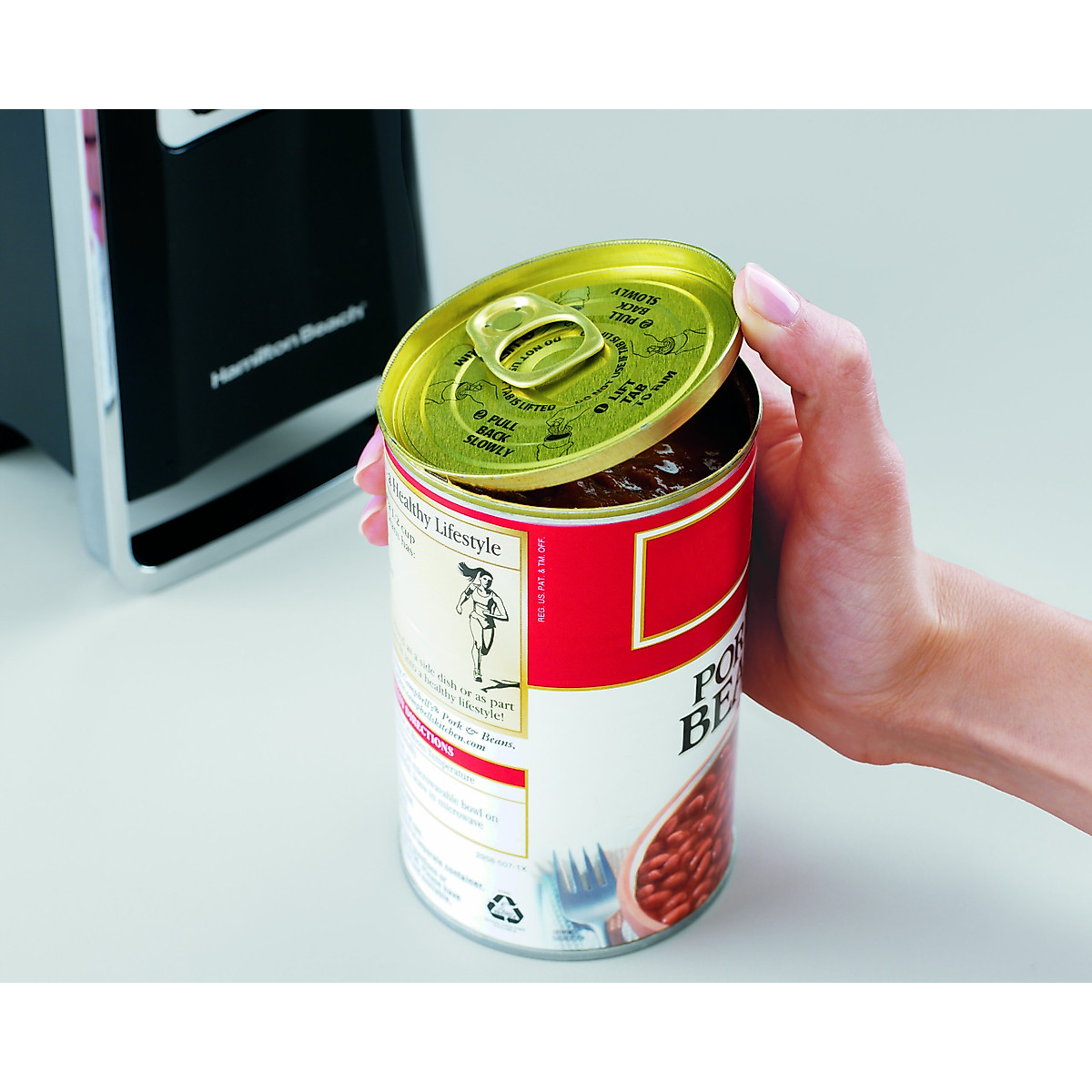 Hamilton Beach 76606Z Smooth Touch Can Opener, Black and Chrome (Discontinued)