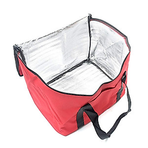 CALIDAKA Insulated Food Delivery Bag, Food Storage Waterproof Oxford Cloth Zipper Ergonomic Pizza Bag Picnic, Reusable Food Warmer Grocery Bag for for Hot/Cold Food, Pizza, Drinks (size:XL)