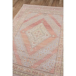 Momeni Isabella Traditional Geometric Flat Weave Area Rug, 7 ft 10 in x 10 ft 6 in, Blue