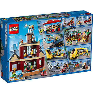 LEGO City Main Square 60271 Set, Cool Building Toy for Kids, New 2021 (1,517 Pieces)