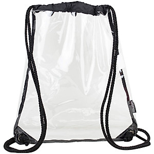 Eastsport Clear Backpack with Sling Combo - Black Trim
