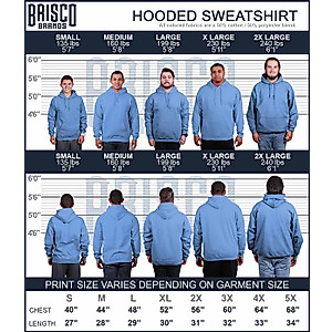 Brisco Brands Beast Gym Fitness Meathead Hoodie Hooded Sweatshirt Men Carolina Blue