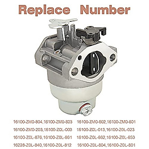 Carburetor for Honda GCV160 GCV160A GCV160LA GCV160LAO HRB216 HRS216 HRZ216 HRT216 Lawn Mower Replaces 16100-ZMO-804 16100-ZOL-023 - GVC160 Carb, GCV160A Carburetor, GCV160 Carburetor Kit