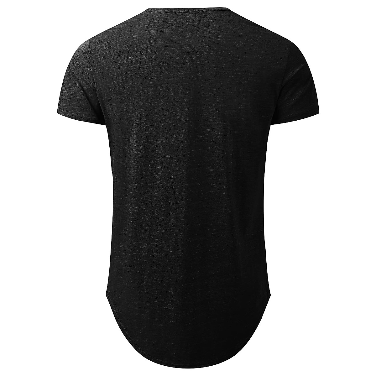LETAOTAO Tall Mens Workout Shirts Hipster Slim Fit T-Shirts Longline Drop Cut Gym Muscle Tee