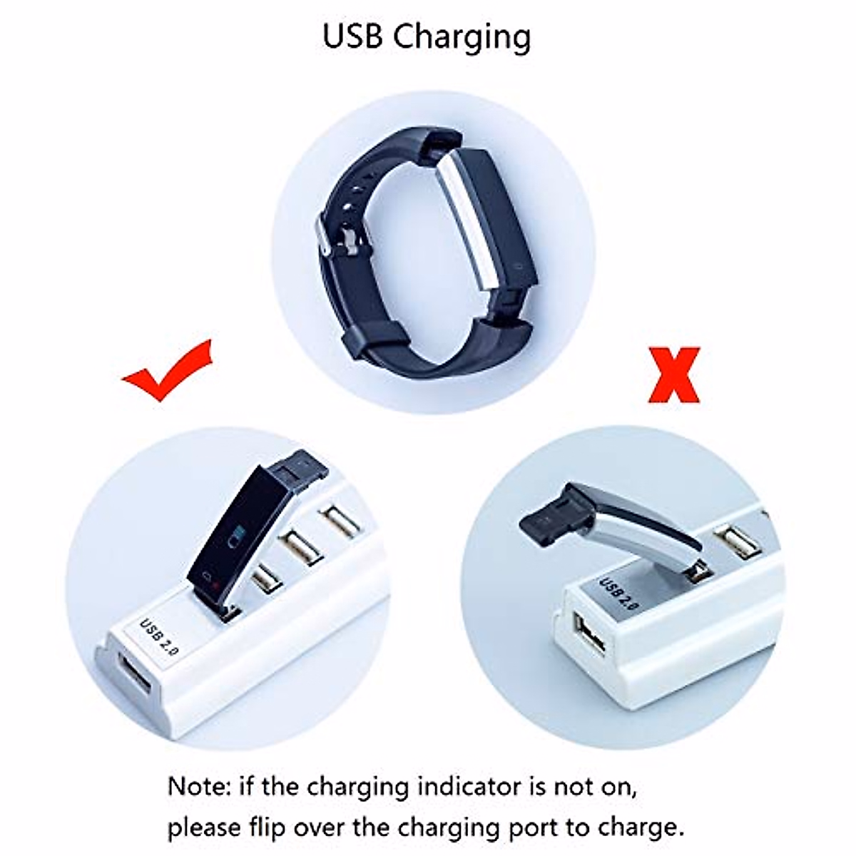 BIGGERFIVE Slim Fitness Tracker Watch for Kids Girls Boys Teens, Waterproof Activity Tracker with Pedometer, Calorie and Step Counter, Sleep Monitor, Silent Alarm Clock(Dual Bands)