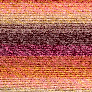 Lion Brand Yarn Ferris Wheel Yarn, Multicolor Yarn for Knitting, Crocheting, and Crafts, 1-Pack, Cherry on Top