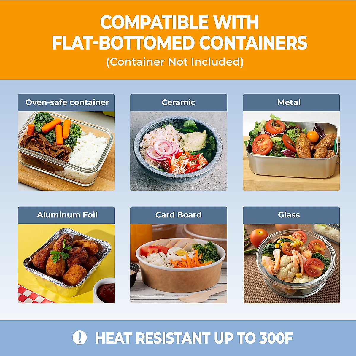 Portable Oven & Food Warmer Electric Lunch Box Food Heater 12/24/110/220V for Car, Truck, Office, Travel & Home ,Mini Portable Microwave Lunch Heater for Work, Compact Portable Food Warmer Lunch Box