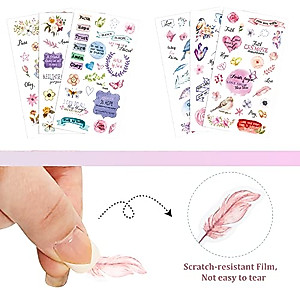 30 Sheets Bible Verse Stickers for Journaling Christian Scrapbook Stickers Inspirational Scripture Faith Seal Crafts Decals(Stylish Style)