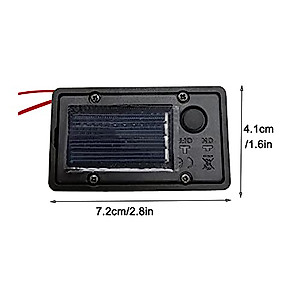 CALIDAKA Solar Lantern Top Replacement LED Solar Light Replacement Parts Solar Panel Lantern Lid Light Bulb Accessories Battery Box,for Outdoor Hanging Lanterns DIY Table Light Patio Decor