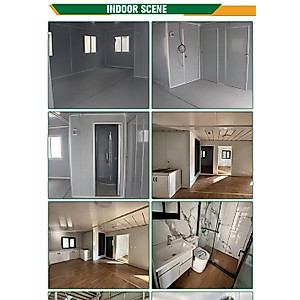 Weather Proof, Wind Resistant, Anti corrision Tiny Expandable Prefab House to Live in 1 Bathroom, 3 Bedooms & 1 Kitchen- for Small Family 20 FT 3 in 1 Tiny Backyard House