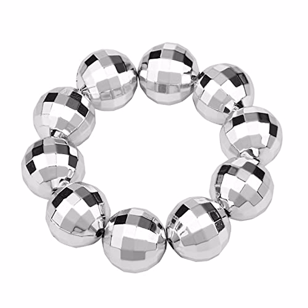 4 Pieces 1970s Disco Accessories Disco Set Disco Costume Accessories Disco Ball Earrings Disco Ball Necklace Disco Ball Bracelet Rock Disco Sunglasses 70s Disco Outfits for Women and Girls