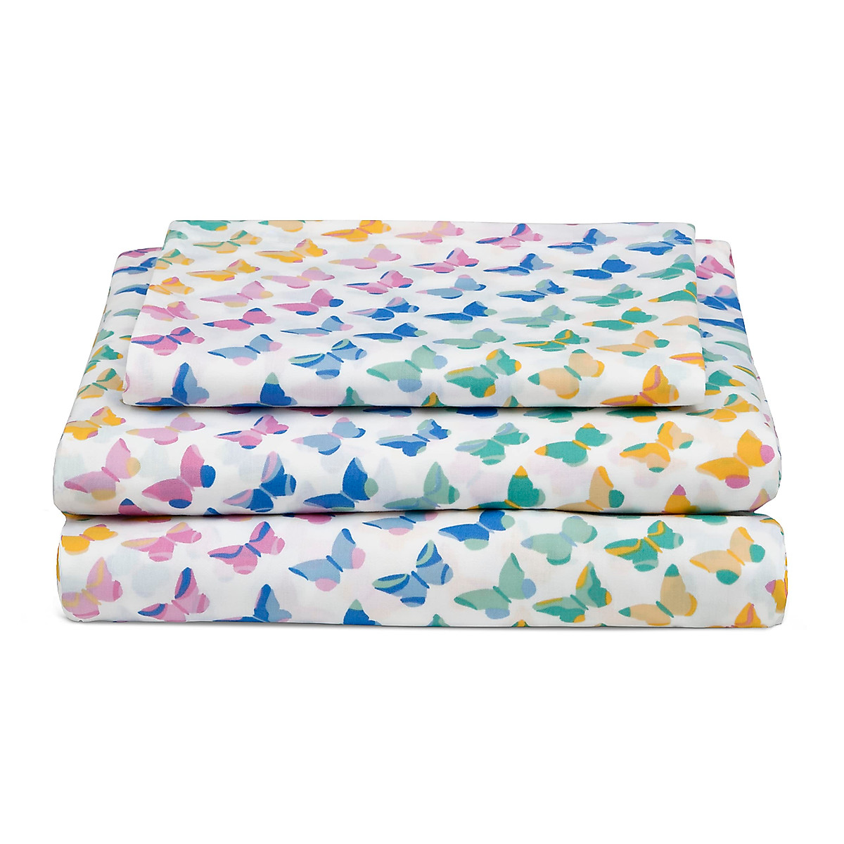 Delta Children 3-Piece Twin Sheet Set - Includes 1 Flat Sheet, 1 Fitted Sheet & 1 Pillowcase, Navy Gingham