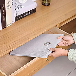 BOMKEE Closet Organizers and Storage Bins, Collapsible Drawers Organizer Foldable Storage Cubes Storage Baskets for Home Bedroom Office Closet (Set of 6, 12*12*12inch)