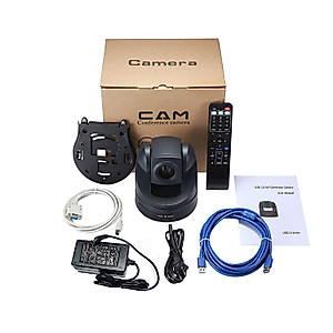 SZOOMSY PTZ Camera USB2.0 10X Optical Zoom HD 1080P Video Conference Webcam for Conference Rooms Live Streaming Church Worship Services Online Learn Skype Business Meeting System Works with Zoom