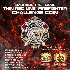 Thin Red Line Challenge Coin