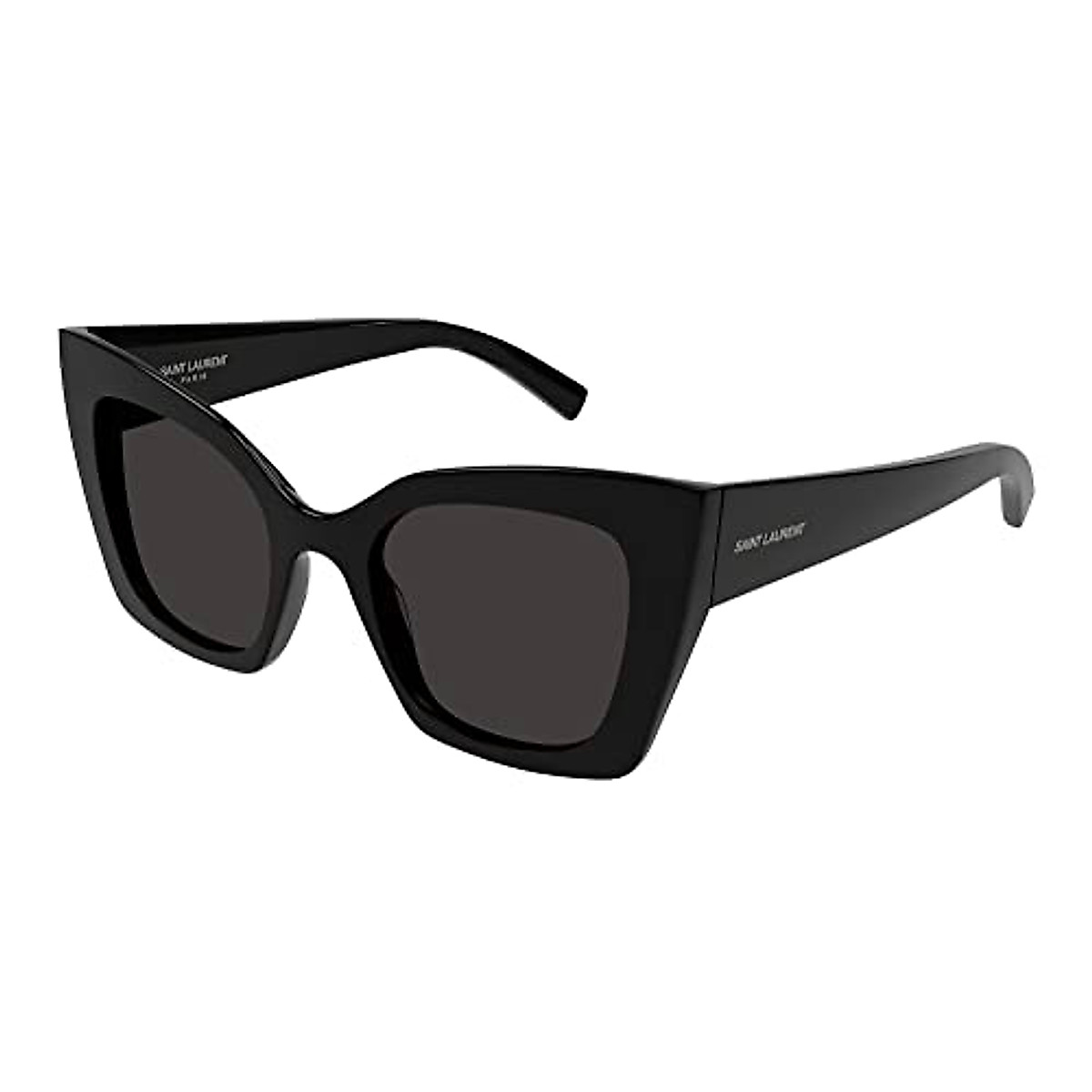 SAINT LAURENT Women's SL 552 Ultra Cat Eye Sunglasses, Black-Black-Black, One Size
