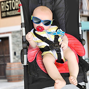 CrazyAnt Piddle Pad Travel Potty Carseat Seat Protectors, Strong Surface Water Absorption Washable Seat Liners with 360 Degree Buckle Hole Protection for Potty Training and Long Car Trips