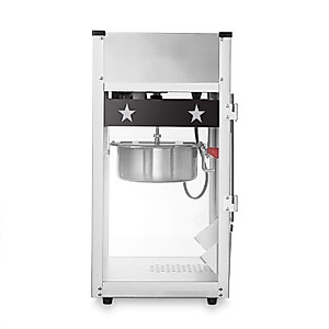 Olde Midway Commercial Popcorn Machine Maker Popper with 8-Ounce Kettle - Black