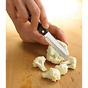 CUTCO Model 3720 Santoku-Style Paring Knife 3" 440A High-Carbon, Stainless Steel Blade and 5" Classic Dark Brown handle (often called"Black").