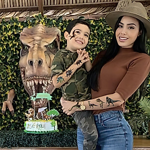 Dinosaur Temporary Tattoos,20 Sheets 160 Pieces Dino Themed Tattoos Stickers Party Decoration Supplies Party favors for Kids Adults