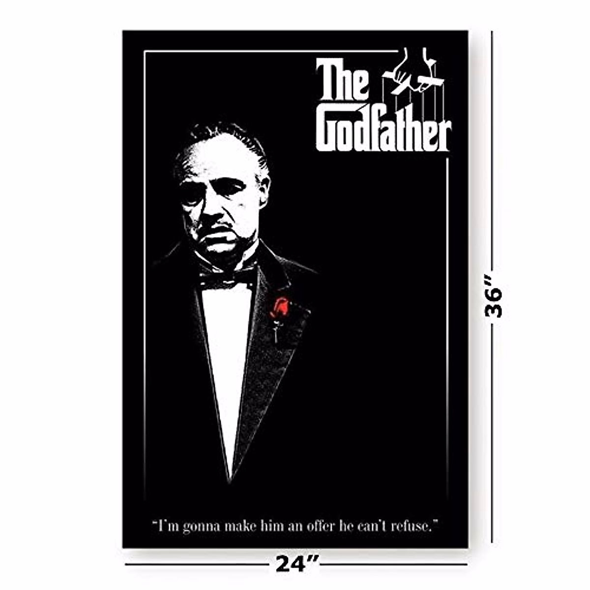 POSTER STOP ONLINE Classic Gangster Movies - 3 Piece Movie Poster Set (The Godfather, Scarface & Goodfellas) (Size 24 x 36 each)